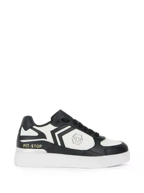 Philipp Plein Low-top Pit-$top Deer Leather - Black