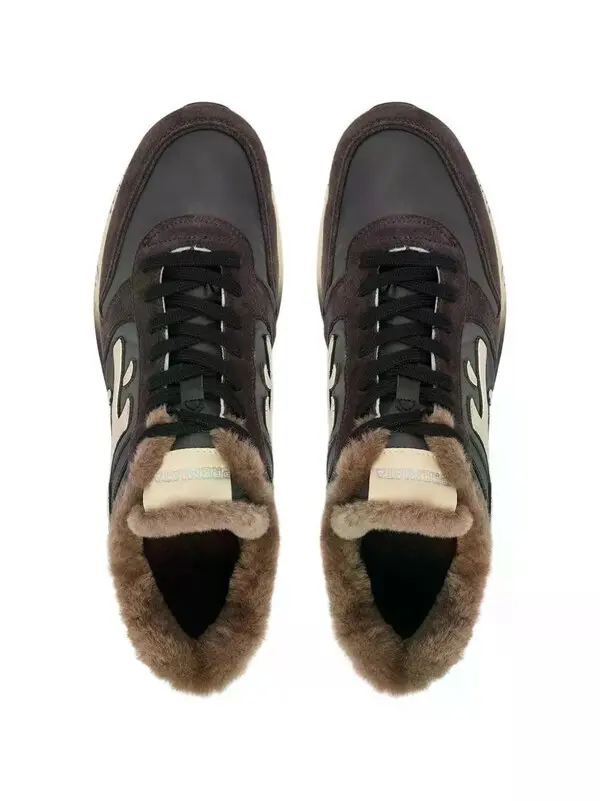 Premiata Mick Shearling-lined Leather Sneakers