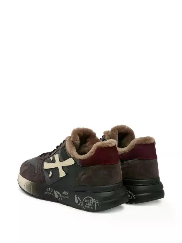 Premiata Mick Shearling-lined Leather Sneakers