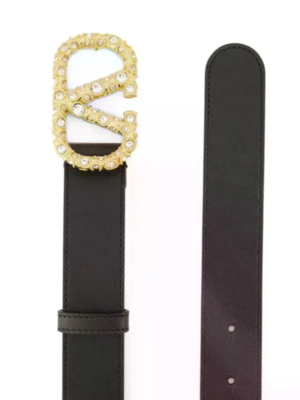 Valentino Garavani Vlogo Belt With Swarovski Crystals