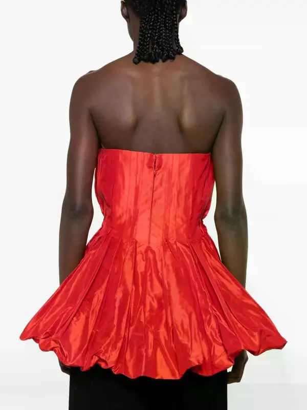 Tove Marina Pleated Strapless Top