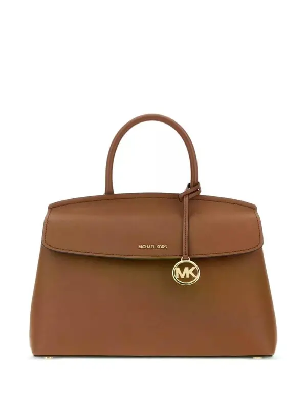 Michael Kors Hamilton Logo-plaque Leather Tote Bag - Brown