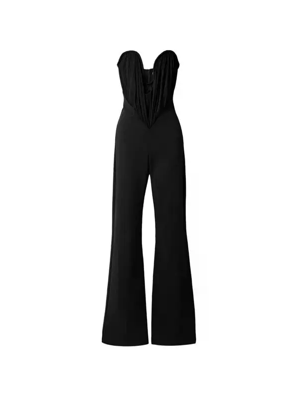 ET OCHS The Gabriel Strapless Gathered Jumpsuit - Black