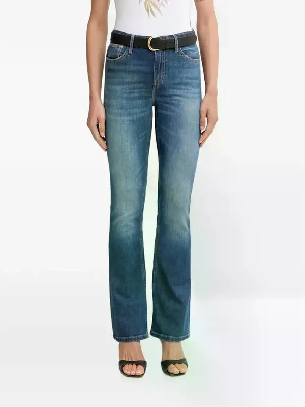 Guess Logo-patch Pocket Jeans - Blue