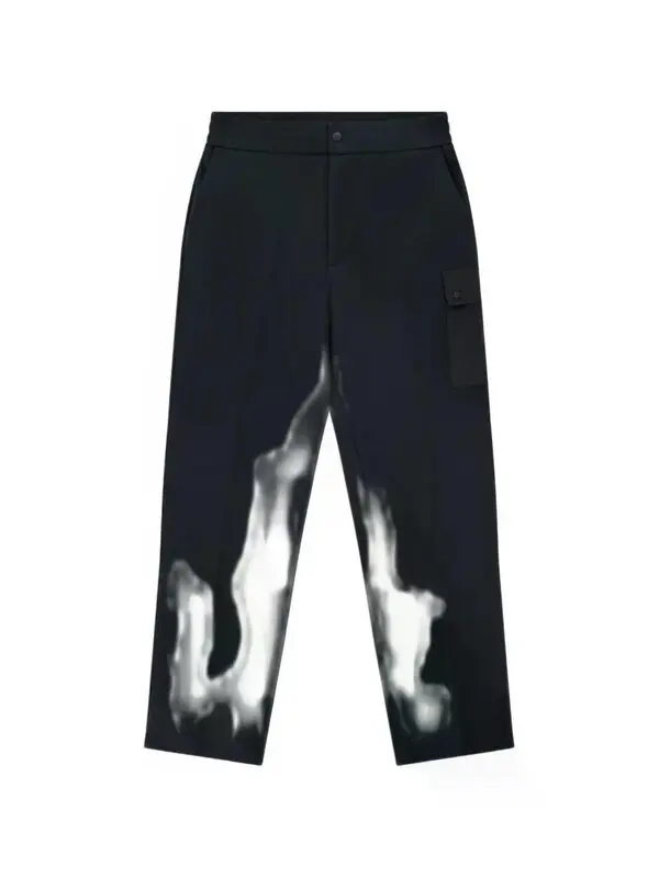 Boggi Milano Joggers In Cotton Blend Scuba B Tech - Black