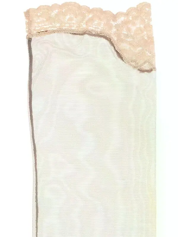 Valentino Garavani Lace-trim Mesh Socks