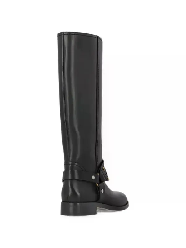 Pinko Harness-detail Leather Boots
