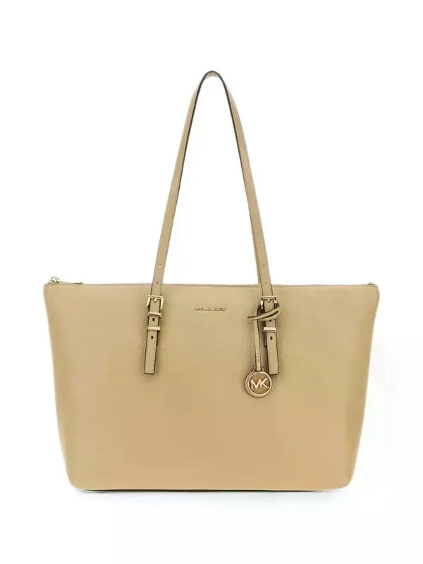 Michael Kors Large Quinn Pebbled-leather Tote Bag - Neutrals