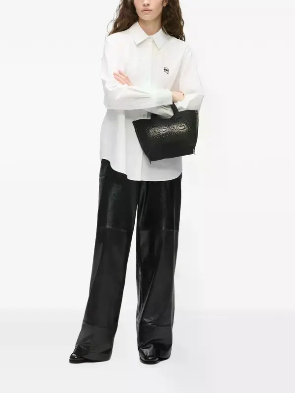 Karl Lagerfeld Small Ikon Rhinestones Shopper Bag