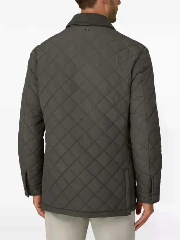 Boggi Milano Peacoat Padded In Technical Fabric