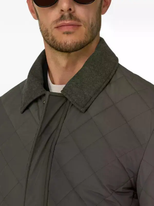 Boggi Milano Peacoat Padded In Technical Fabric