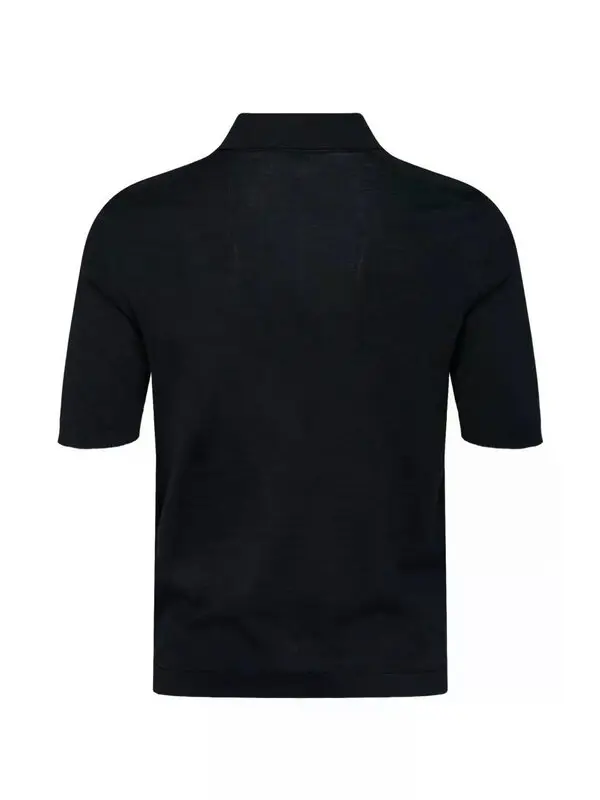JIL SANDER Short-sleeve Knitted Polo Shirt
