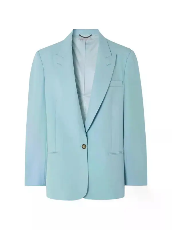 Stella McCartney Oversized Wool-gabardine Blazer - Blue
