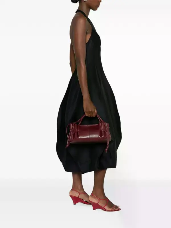Hereu Ruched Leather Tote Bag