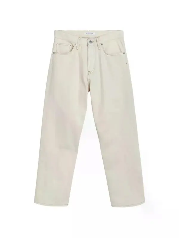 SUNFLOWER Loose Contrast-stitched Jeans - Neutrals