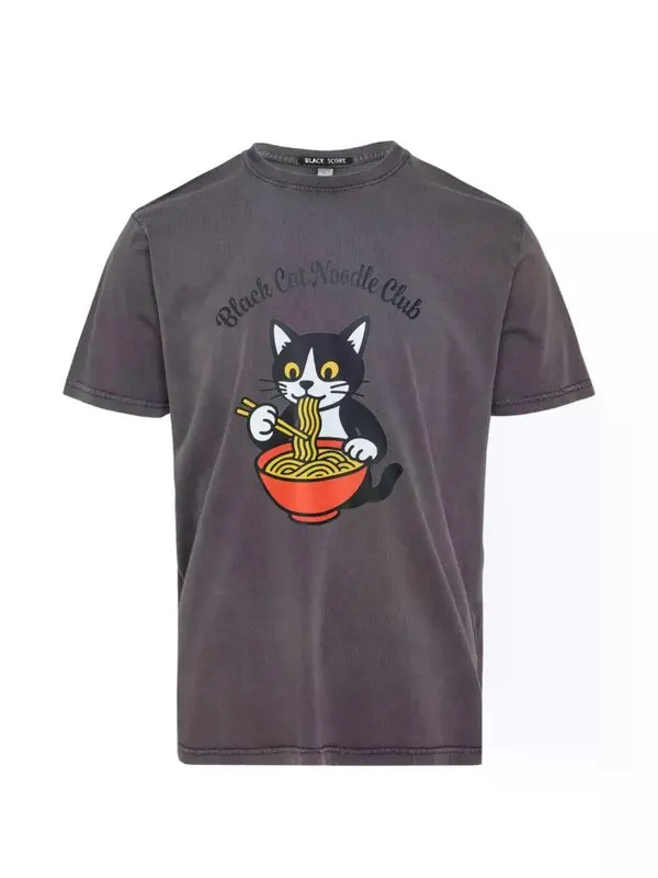 BLACK SCORE Graphic-print T-shirt - Grey