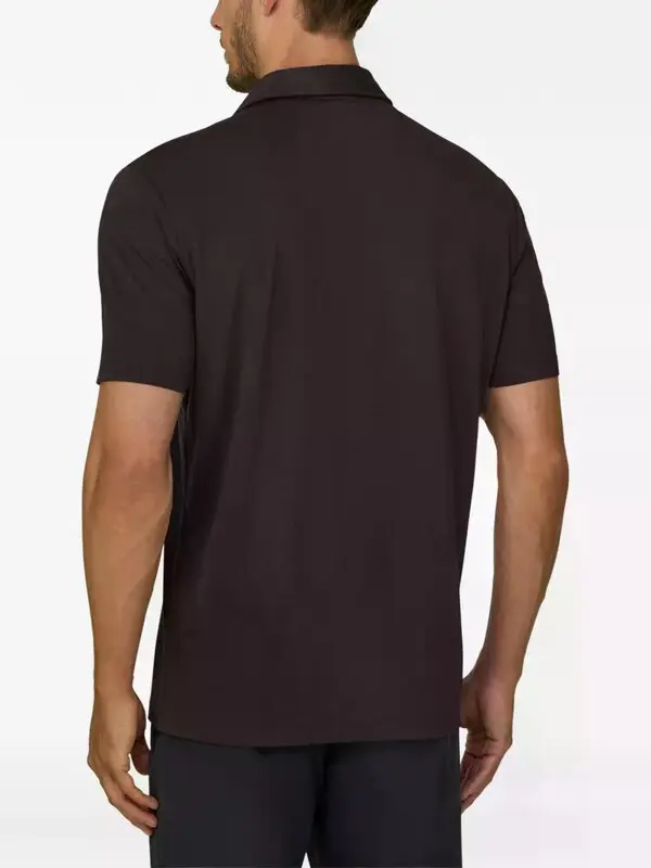 Boggi Milano Polo In Stretch Supima Cotton Jersey - Brown