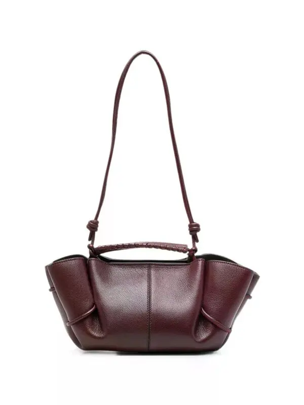 Hereu Arta Leather Shoulder Bag - Red