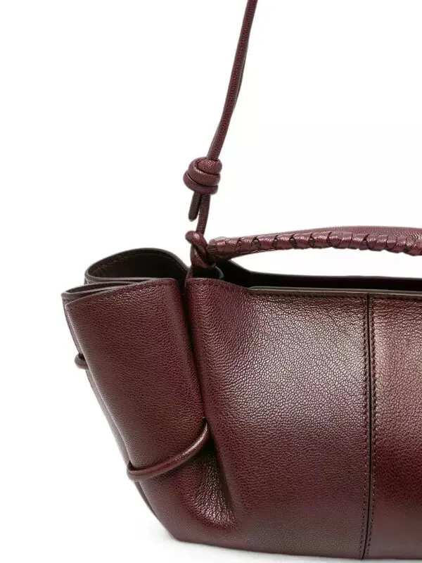 Hereu Arta Leather Shoulder Bag - Red