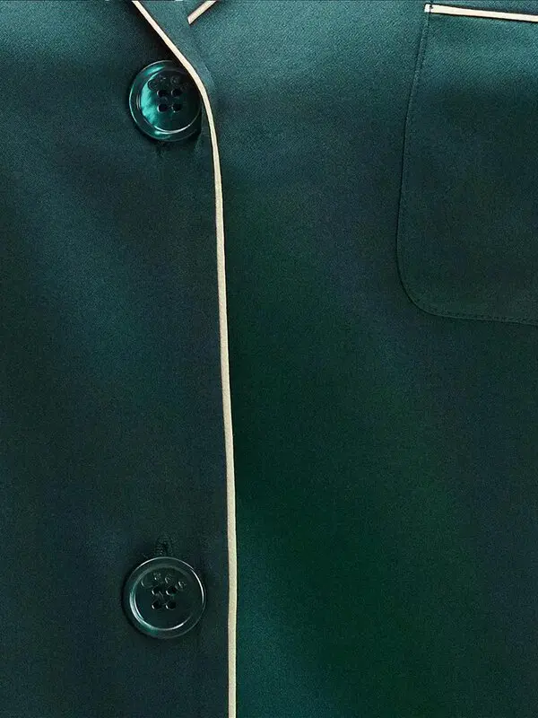 ERES Gala Piping-detail Shirt Dress
