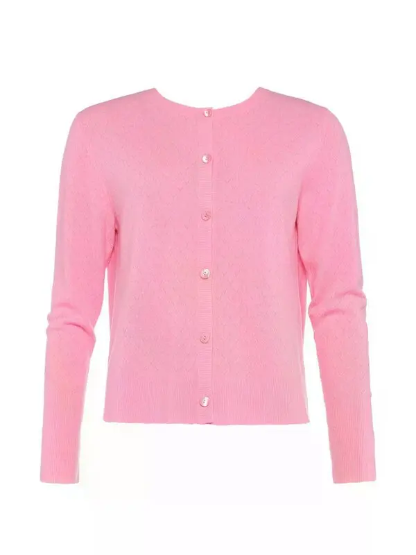 ERES Sucrerie Pointelle-knit Cardigan - Pink