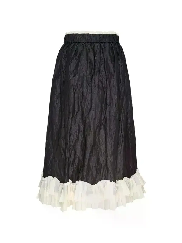 RENLI SU Ruffled A-line Midi Skirt
