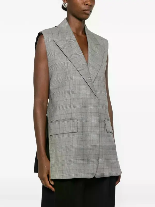Sportmax Abete Check-pattern Sleeveless Gilet