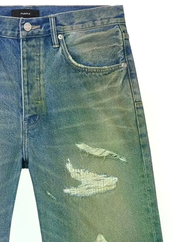 PURPLE BRAND Distressed P059 Shorts - Blue