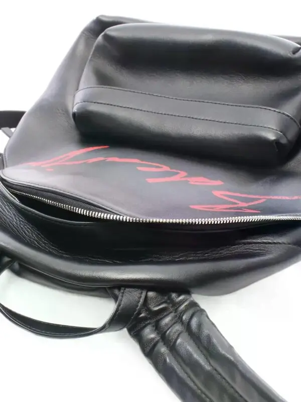 Balenciaga Leather Logo Backpack