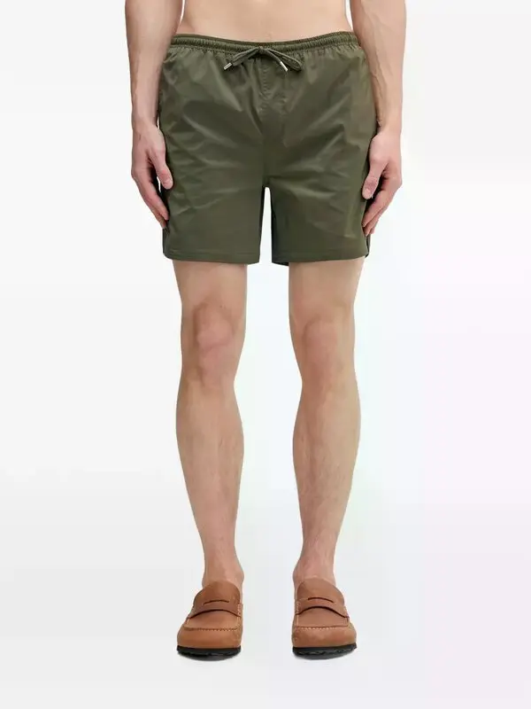 Filling Pieces Logo-embroidered Drawstring Swim Shorts - Green