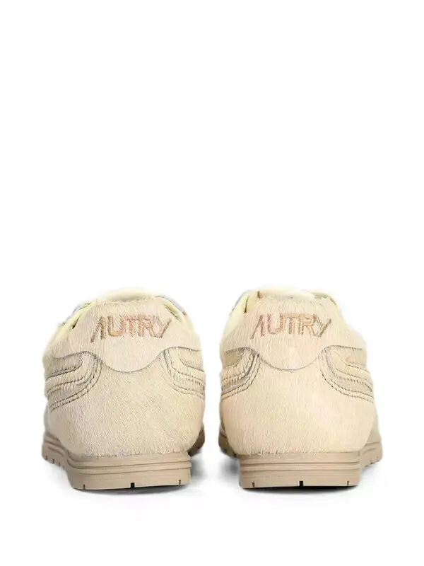 AUTRY Windspin Pony-hair Logo-patch Sneakers