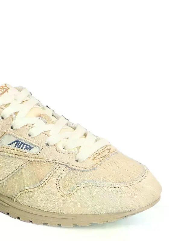 AUTRY Windspin Pony-hair Logo-patch Sneakers