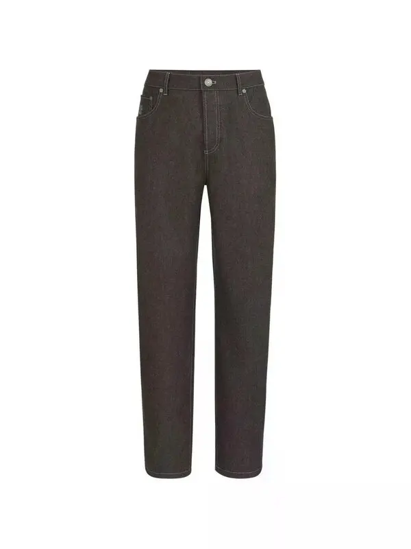 Brunello Cucinelli Virgin Wool Flannel Five-pocket Trousers