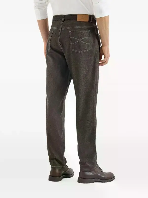 Brunello Cucinelli Virgin Wool Flannel Five-pocket Trousers