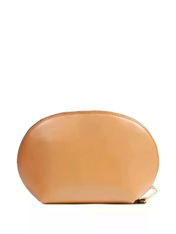 LANCEL Origami Zip-around Make-up Bag - Brown