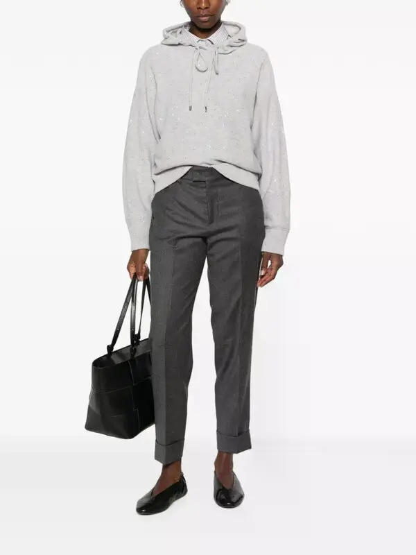 BERWICH Alice Pressed-crease Turn-up Trousers