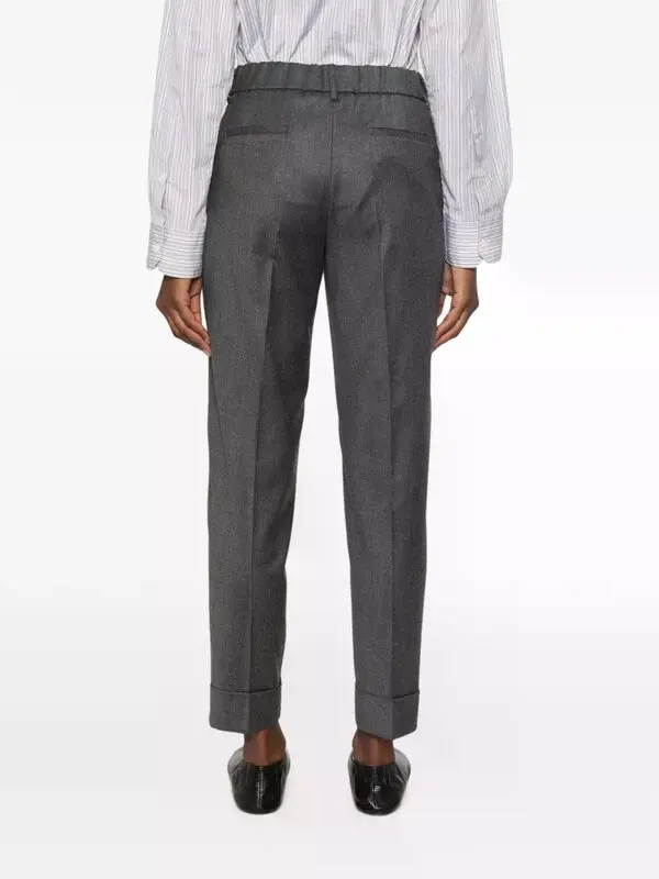 BERWICH Alice Pressed-crease Turn-up Trousers