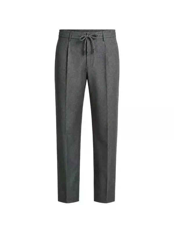 Peserico Drawstring-waist Pressed-crease Trousers