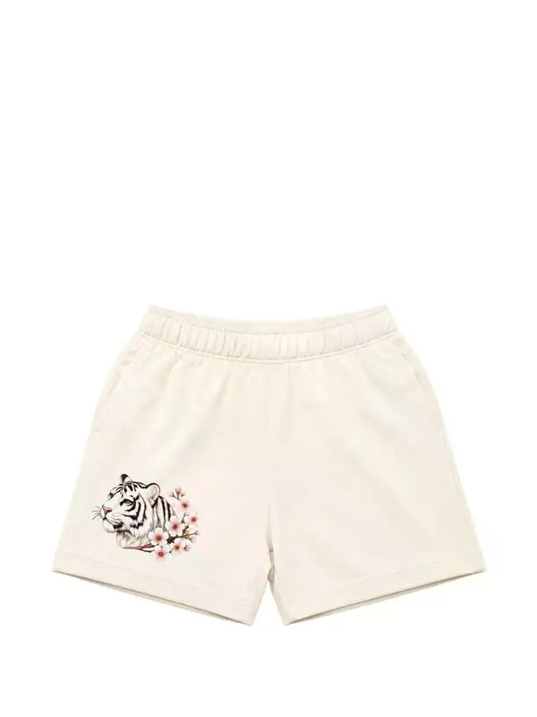 MELT Tiger-print Cotton Shorts