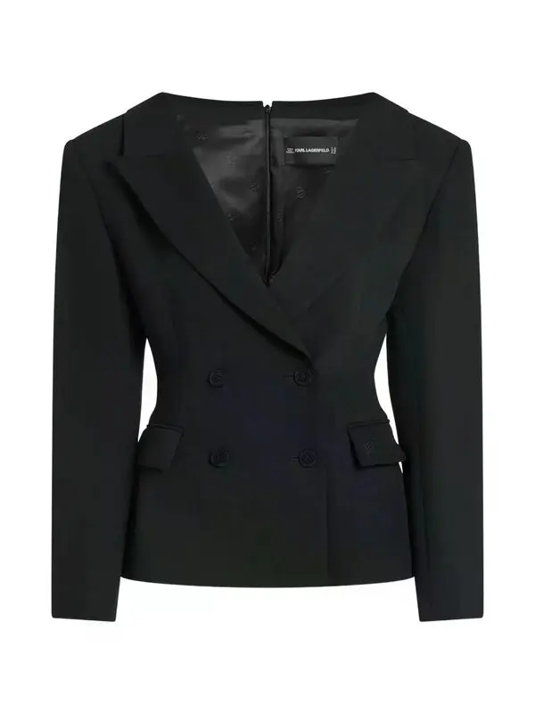 Karl Lagerfeld Karl Studio Wide Shoulder Blazer