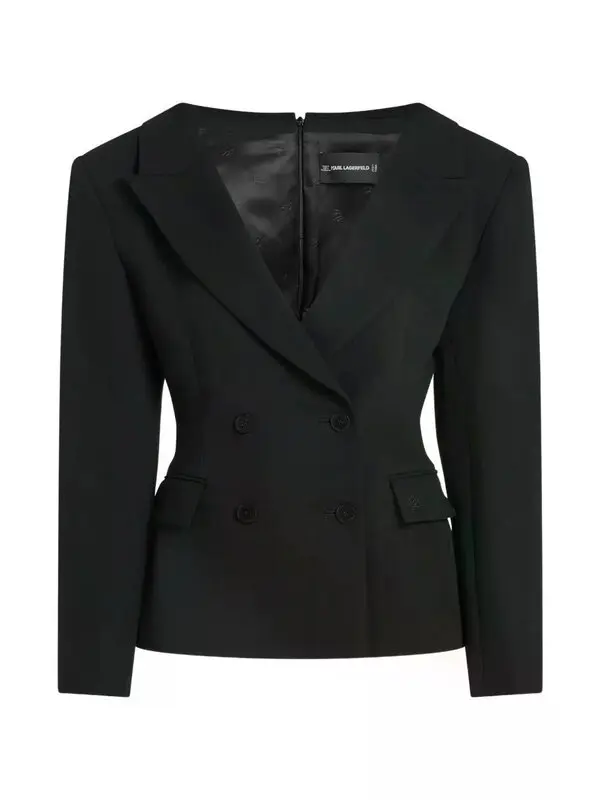Karl Lagerfeld Karl Studio Wide Shoulder Blazer