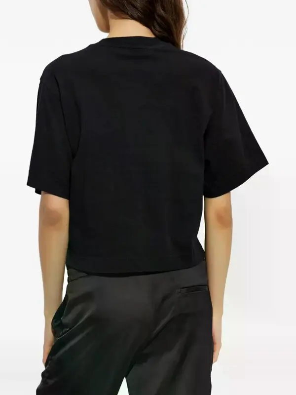 Off-White Logo-print Cropped T-shirt