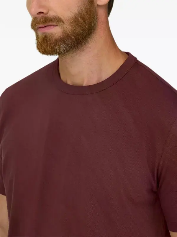 Boggi Milano T-shirt In Diagonal Cotton Blend Jersey B Tech