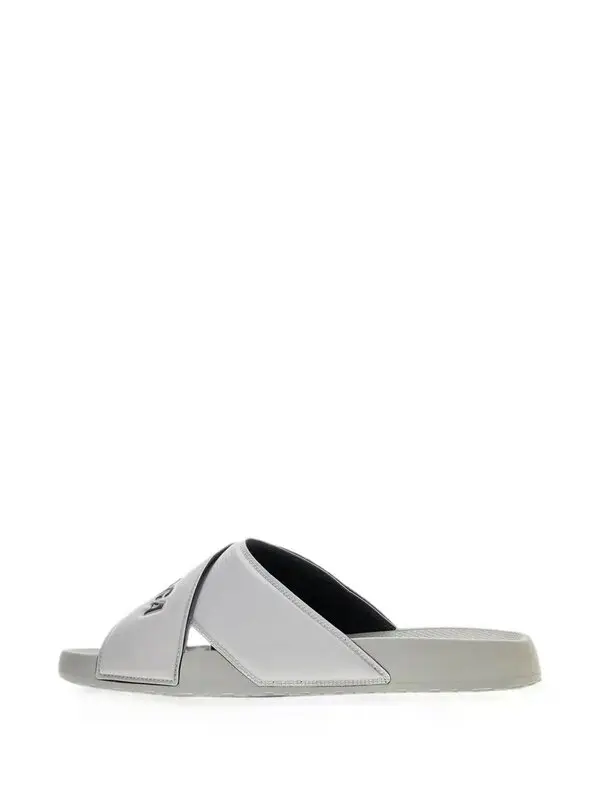 Balenciaga Logo-embossed Crossover-strap Slippers