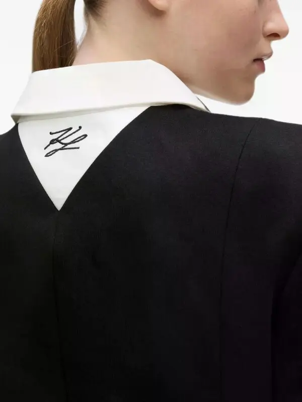Karl Lagerfeld Contrast-collar Dress