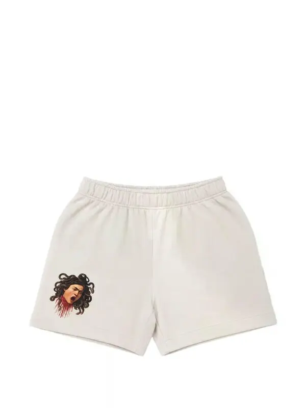 MELT Graphic-print Track Shorts - Neutrals