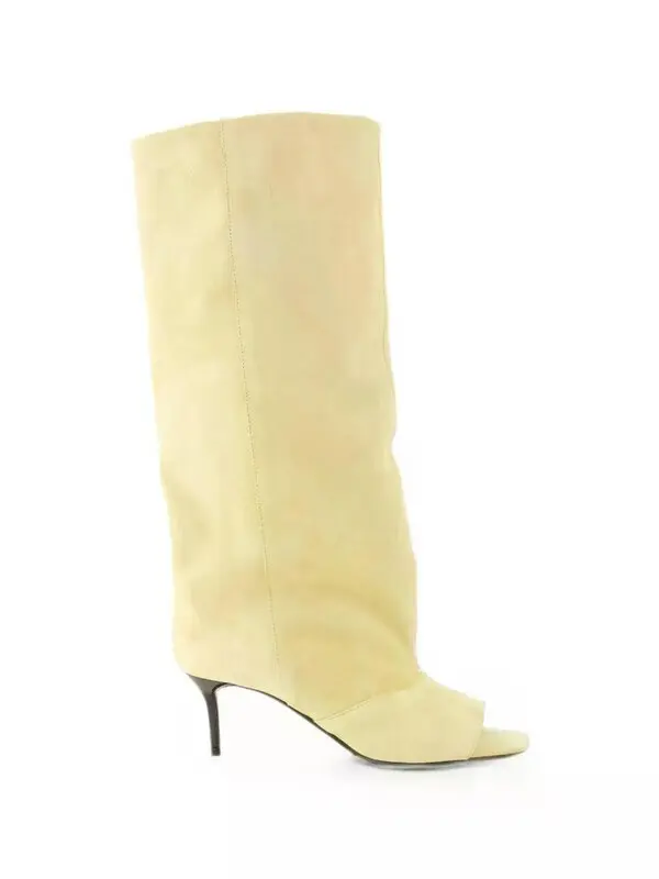 IRO PARIS Open-toe Suede Boots - Neutrals