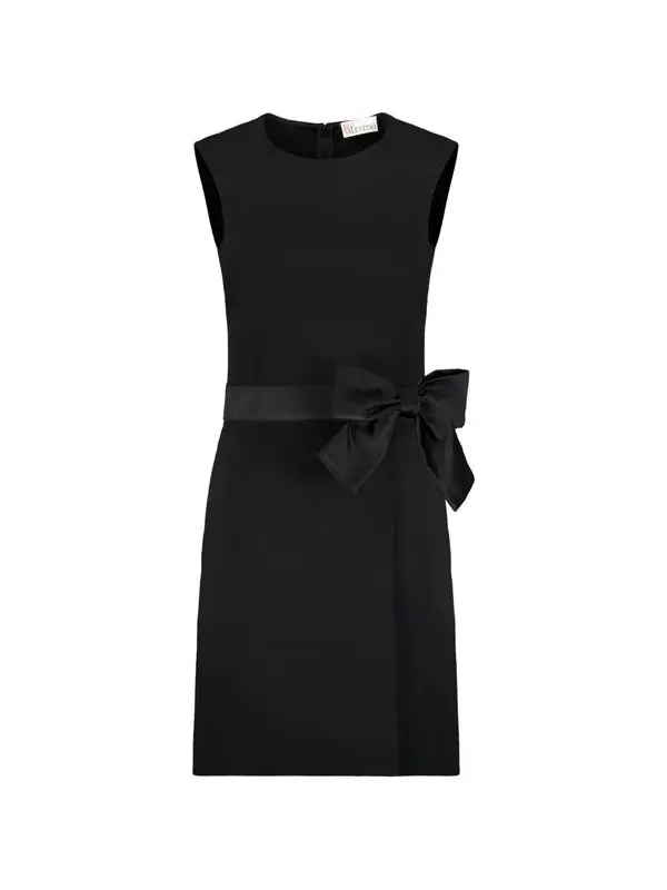 Red Valentino Bow-detail Dress - Black