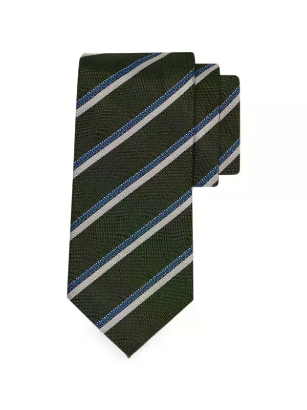 FERRAGAMO Regimental Jacquard Silk Tie