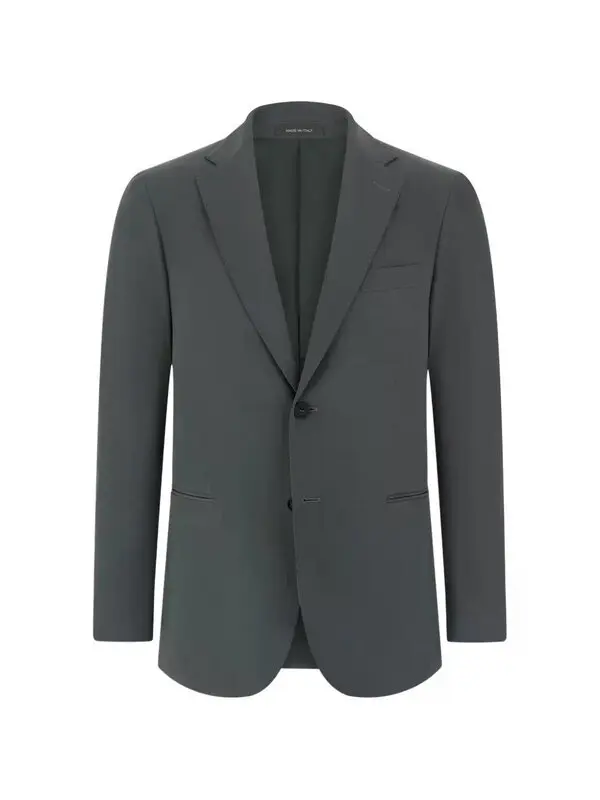 Boggi Milano Blazer In Stretch Nylon Canneté B Tech - Grey